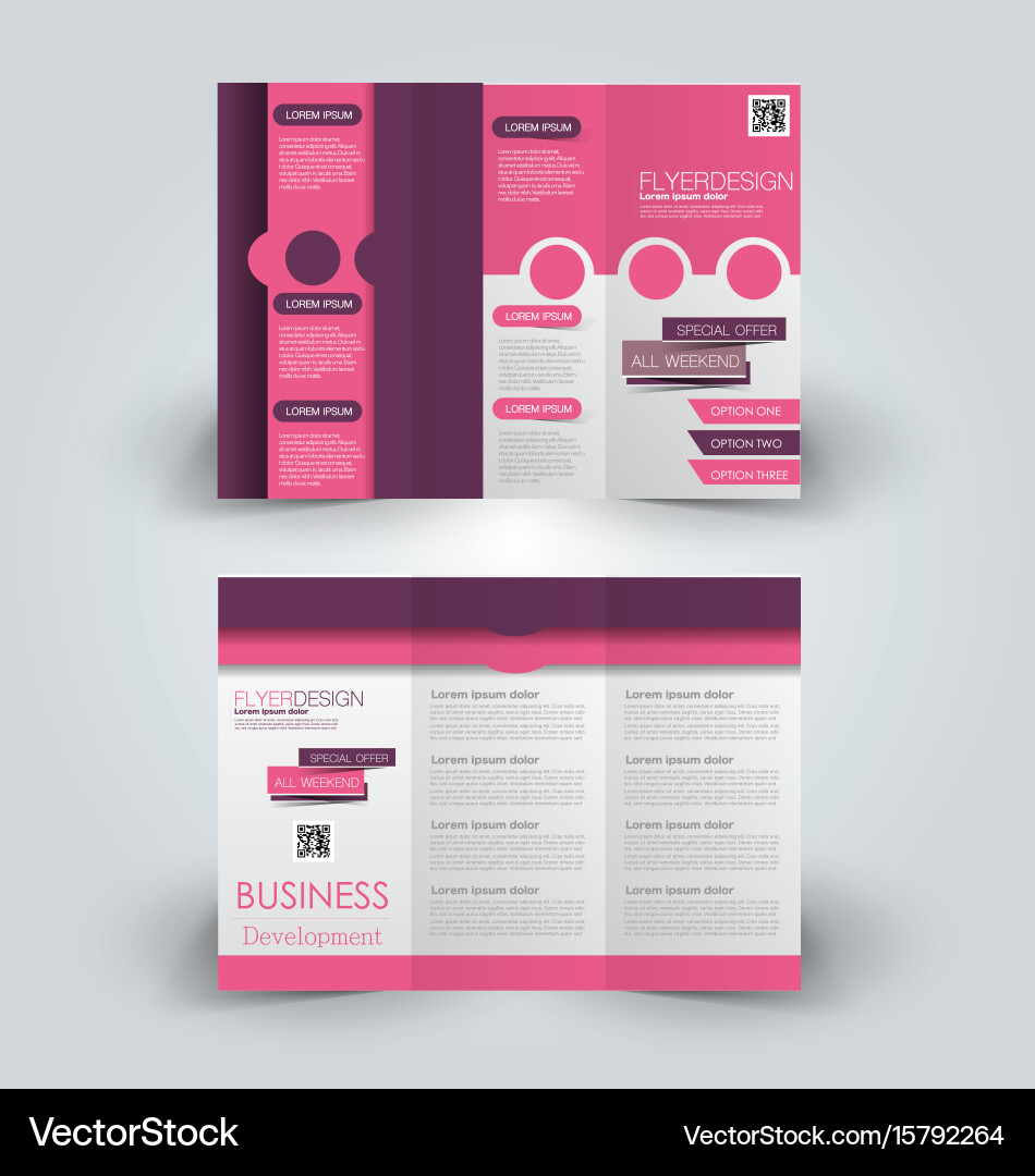 Brochure design template Royalty Free Vector Image