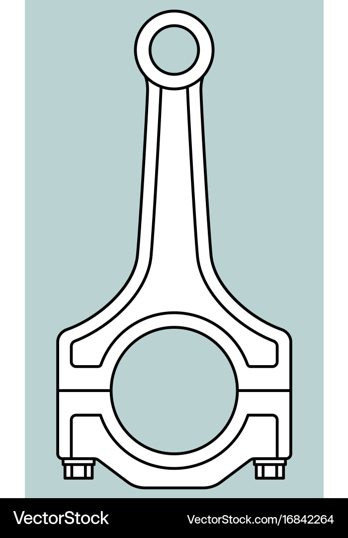 Connecting rod icon Royalty Free Vector Image - VectorStock