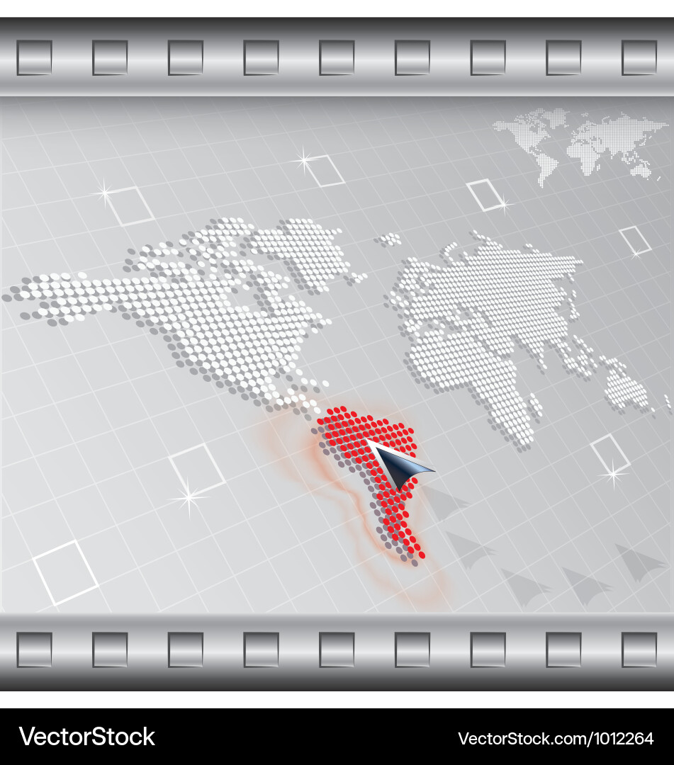 Global Points Map Royalty Free Vector Image - VectorStock