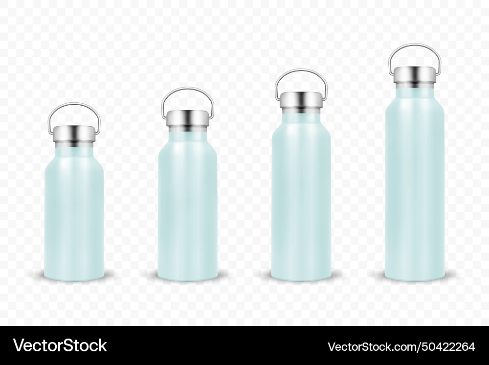 Realistic 3d blue color metal or plastic Vector Image