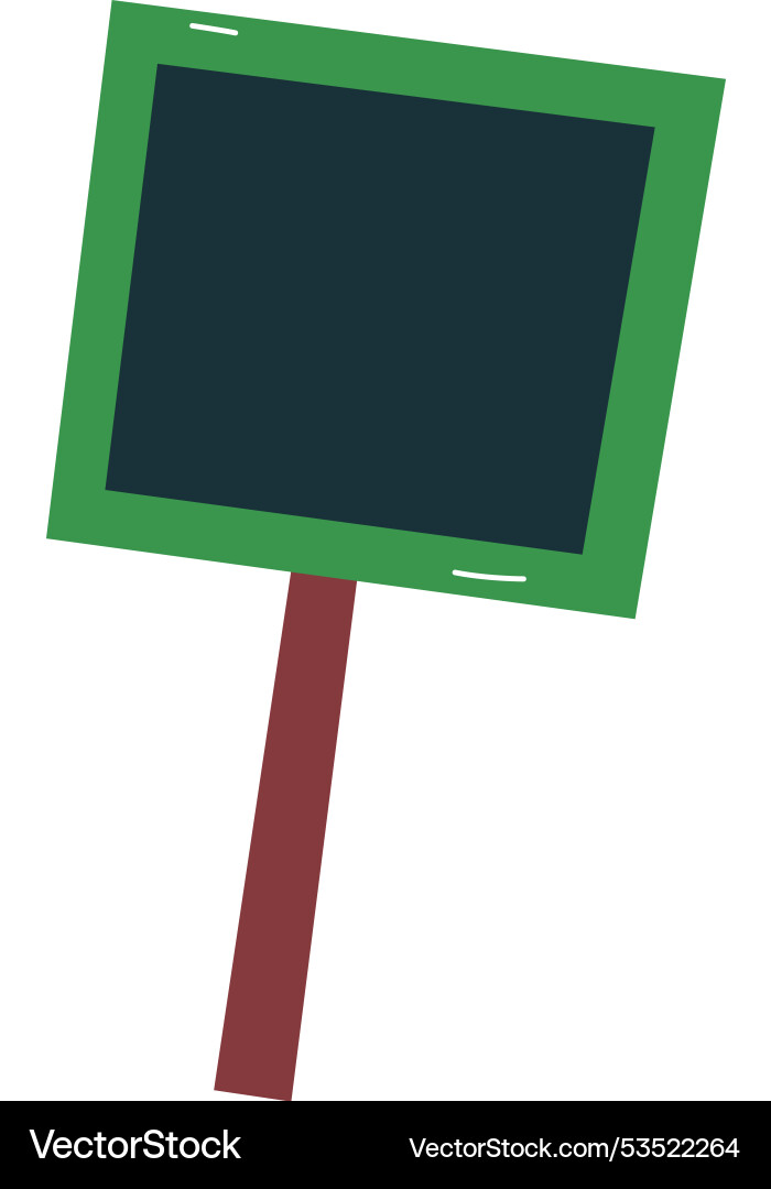 Square placard for message Royalty Free Vector Image