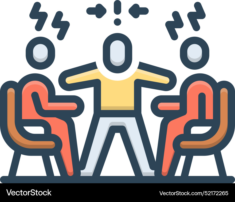 Conflict resolution Royalty Free Vector Image - VectorStock