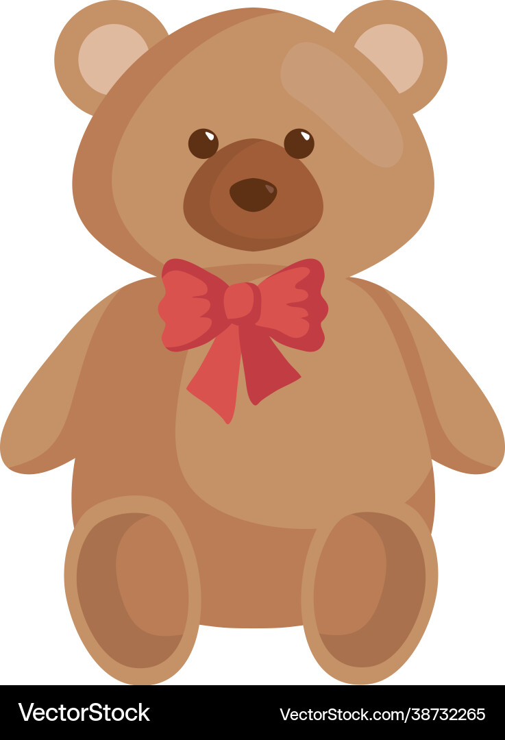 Cute teddy bear Royalty Free Vector Image - VectorStock