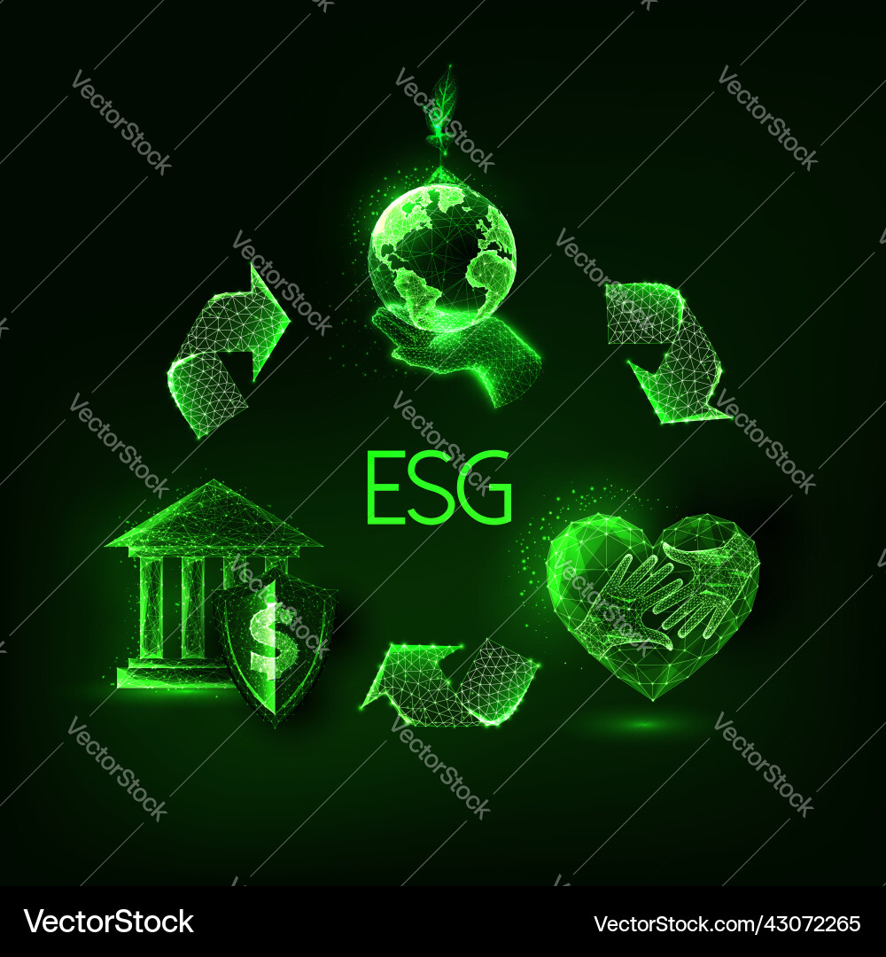 ESG Business Concepts Royalty Free Vector Image