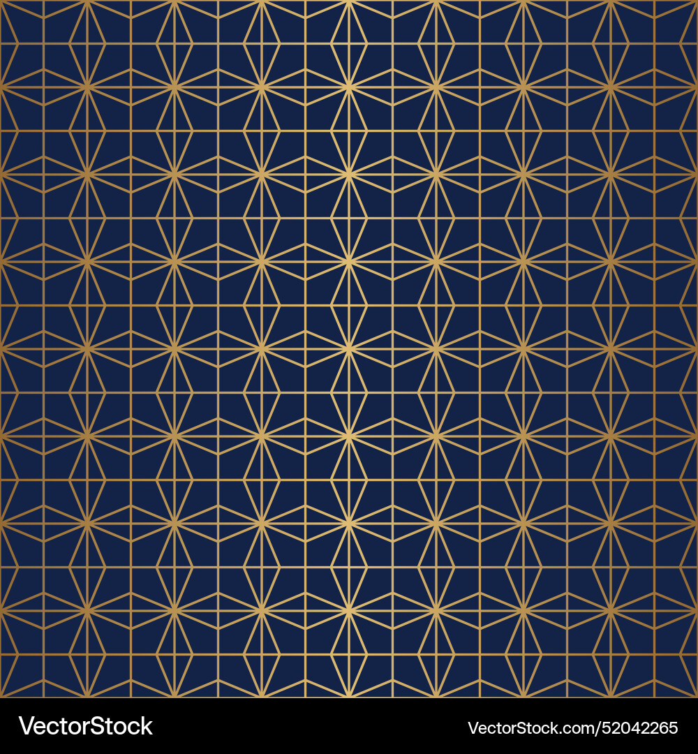 Golden ornamental seamless diamond pattern Vector Image