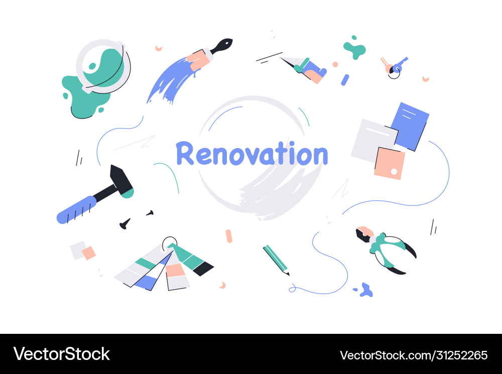 Repair tools and equipment Royalty Free Vector Image