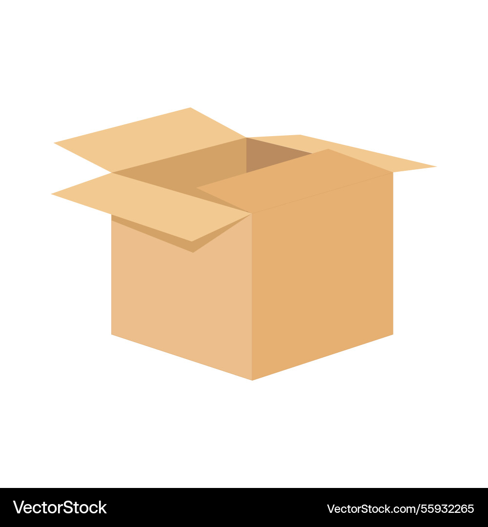 Shipping carton or brown cardboard packaging boxes