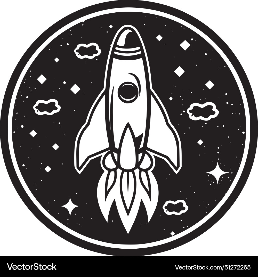 Space - high quality logo ideal for t-shirt Vector Image