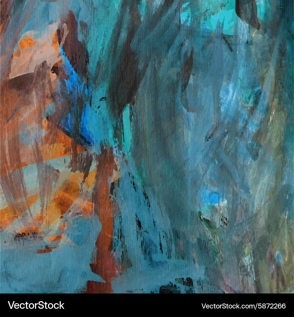 Abstract pained canvas Royalty Free Vector Image