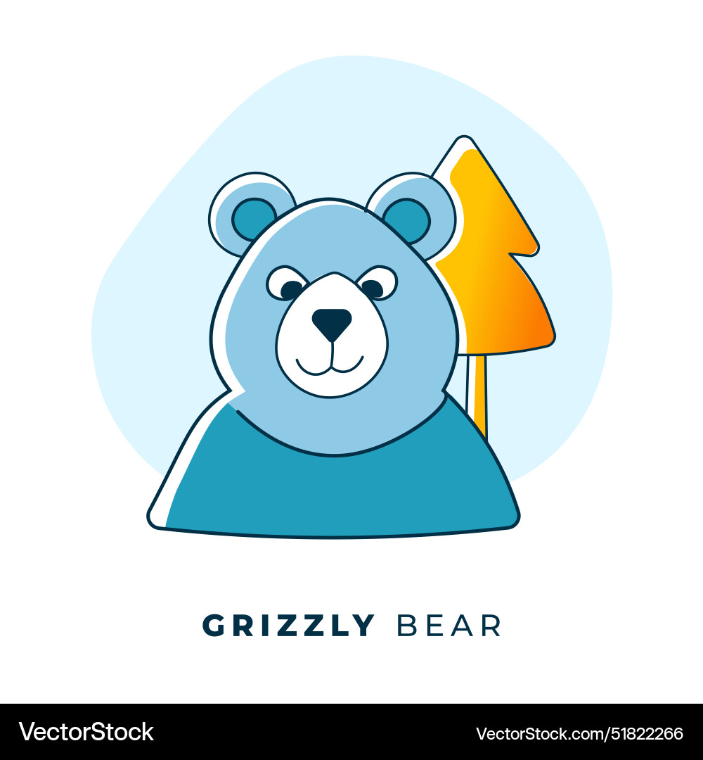 Grizzly bear Royalty Free Vector Image - VectorStock