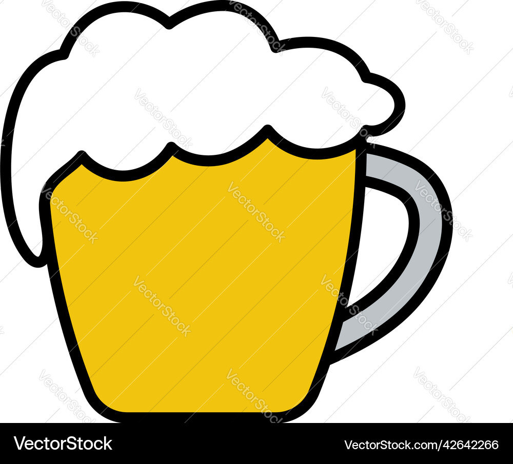 Mug of beer icon Royalty Free Vector Image - VectorStock
