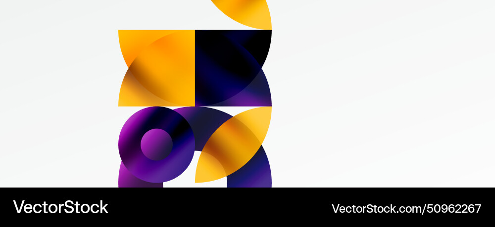 Circle and triangle abstract background concept Vector Image