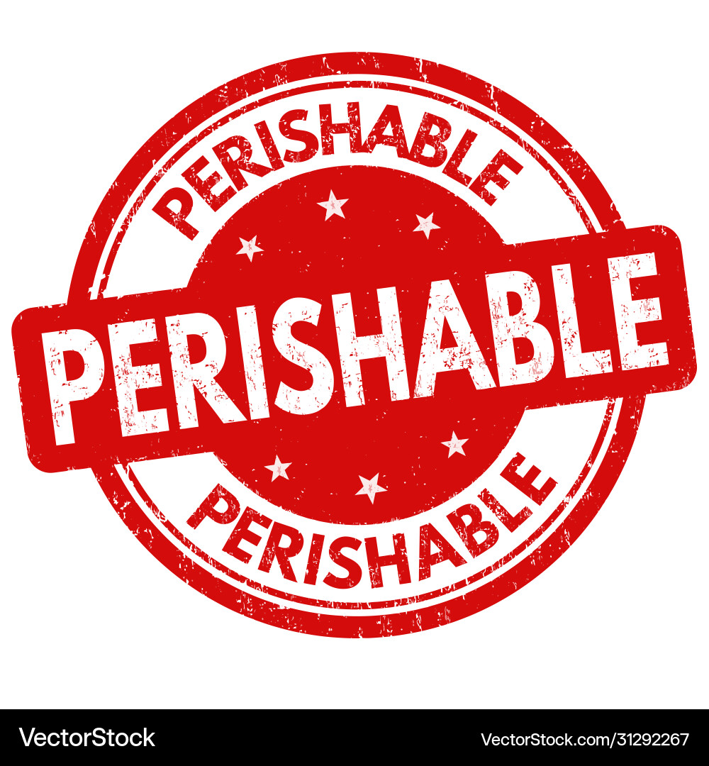 Perishable Stamp & Sign Royalty Free Vector Image