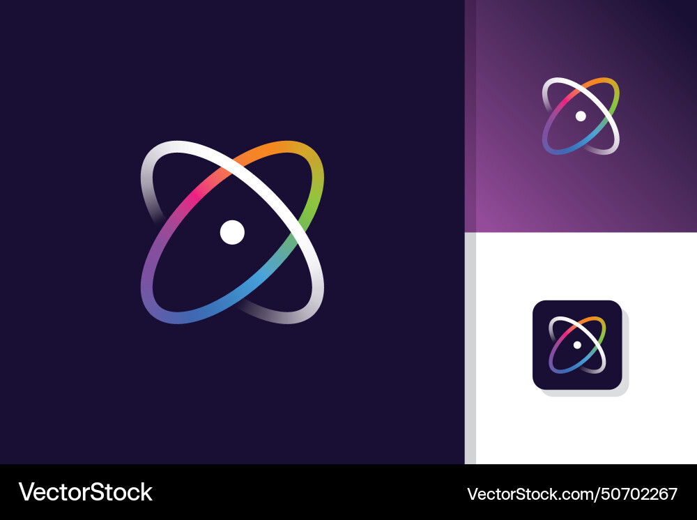 Science logo design template Royalty Free Vector Image