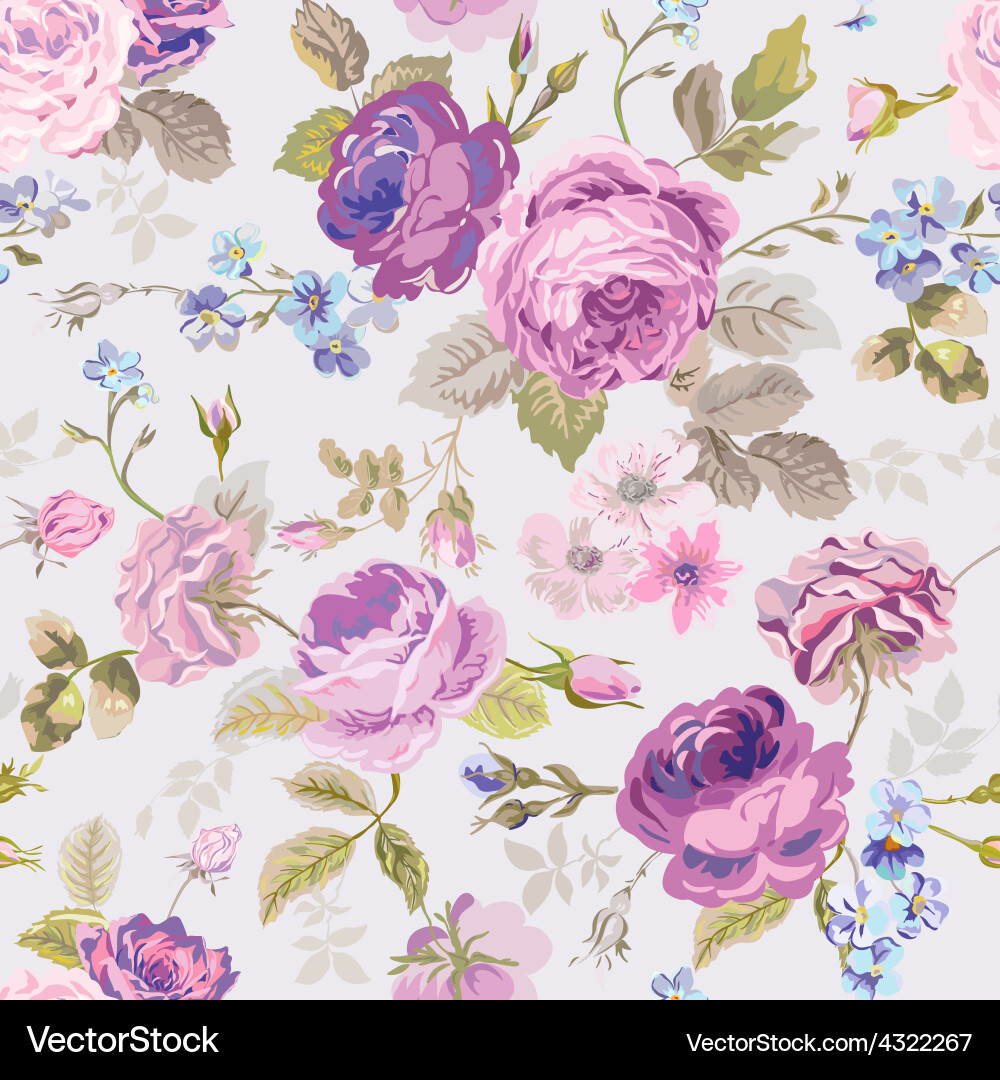 Spring flowers background Royalty Free Vector Image