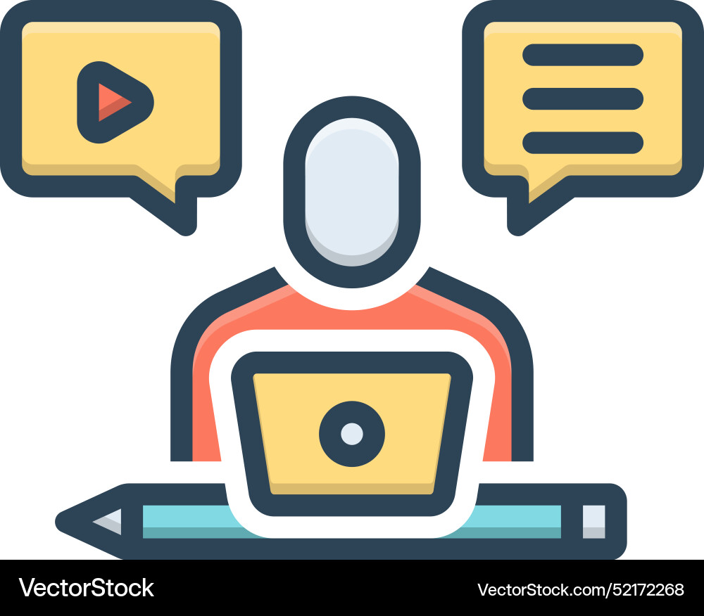 Content creator Royalty Free Vector Image - VectorStock