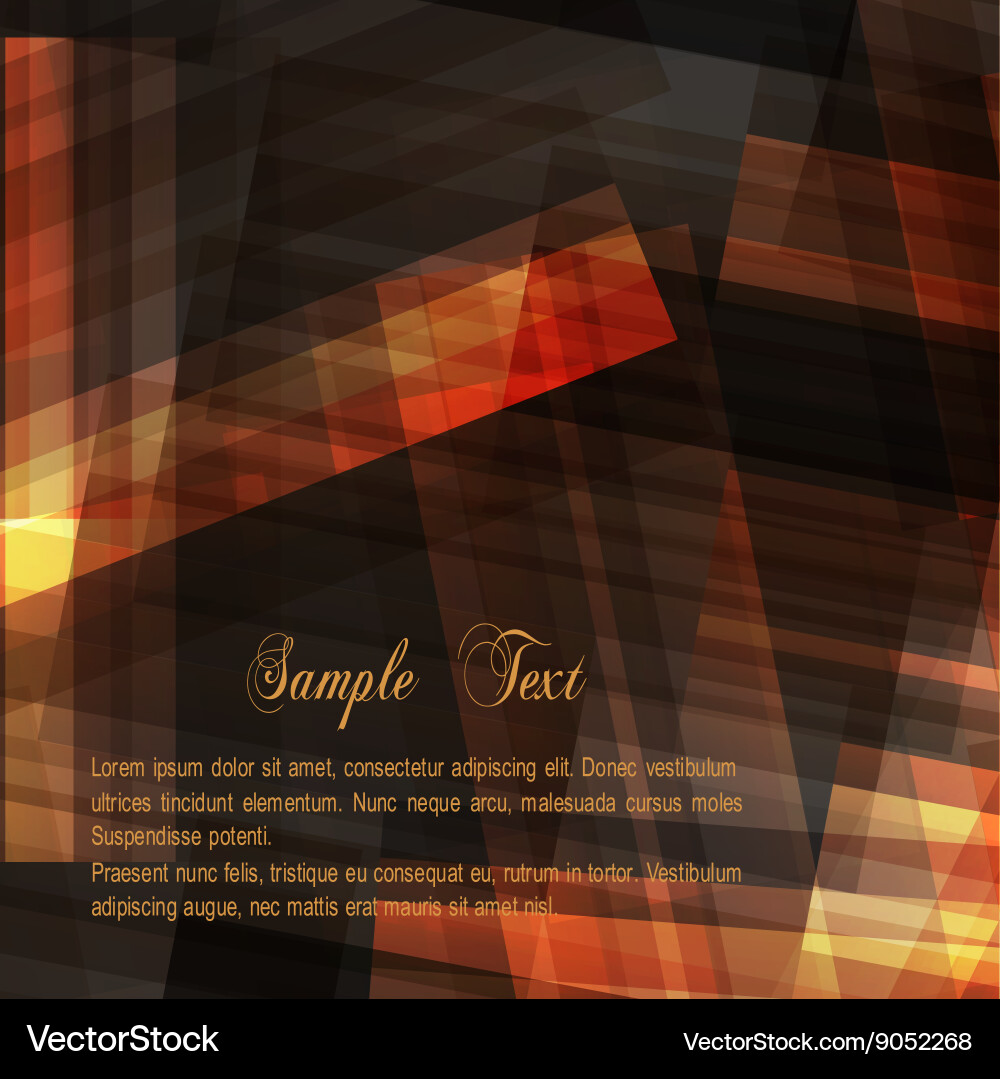 Dark brown geometric background for design Vector Image