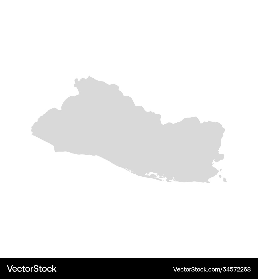 El Salvador Country Map Royalty Free Vector Image