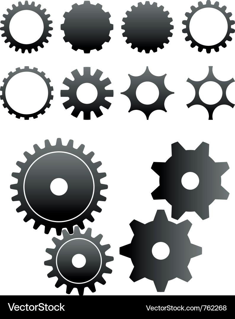 Gears Royalty Free Vector Image - VectorStock