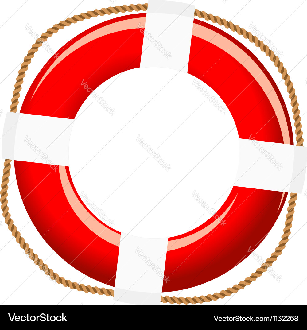 Isolated life buoy Royalty Free Vector Image - VectorStock