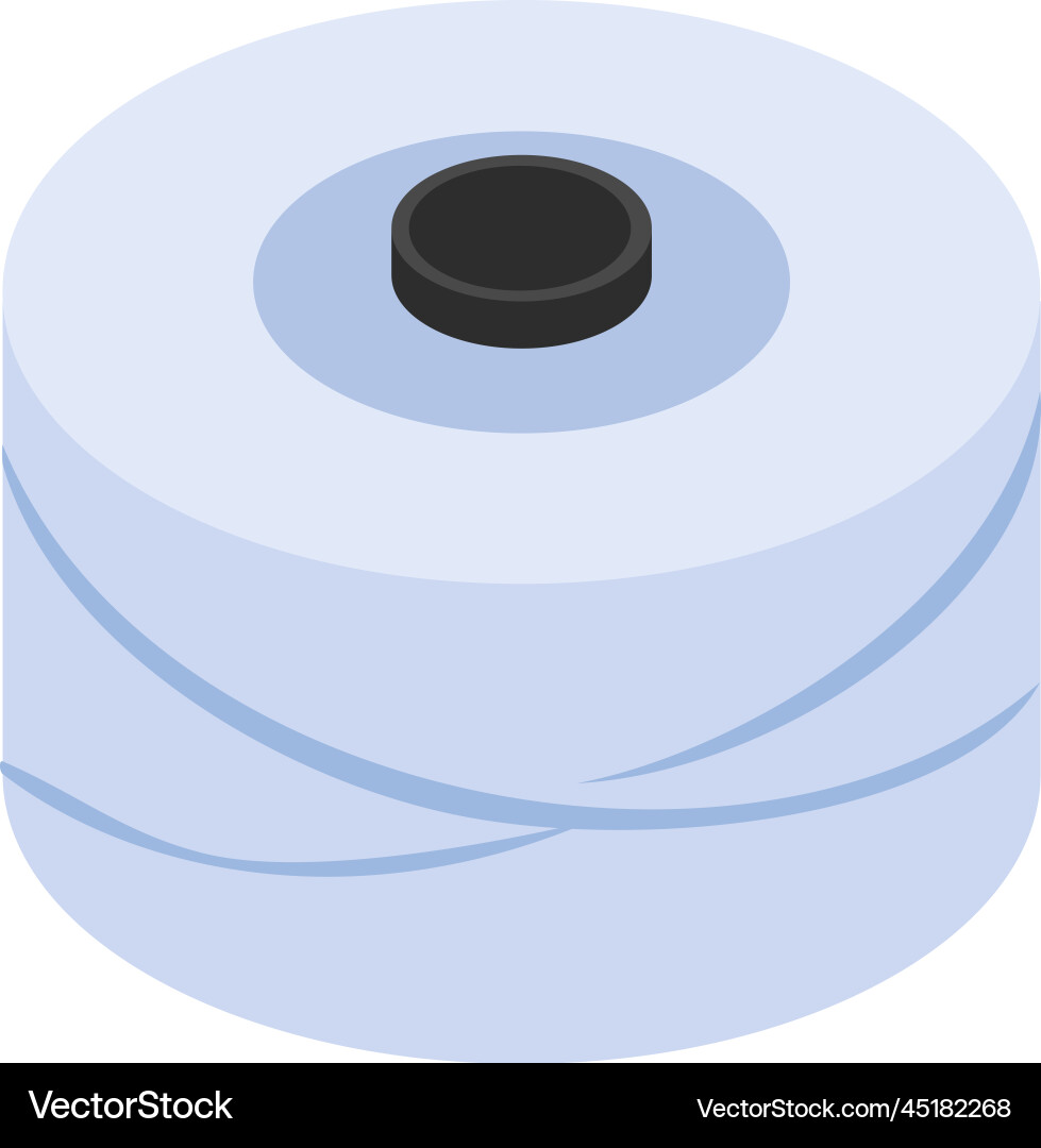 Sewing spool textile composition Royalty Free Vector Image