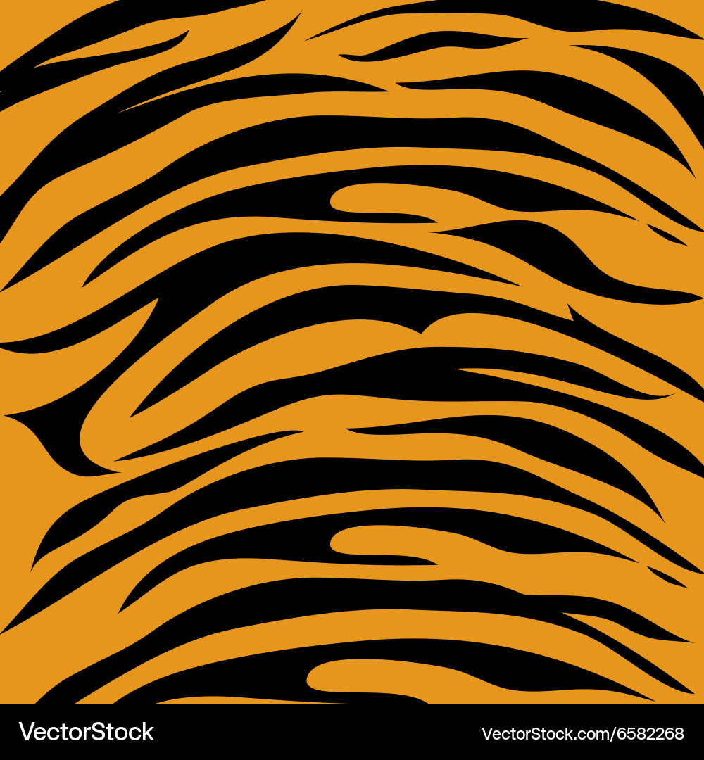 Tiger pattern Royalty Free Vector Image - VectorStock