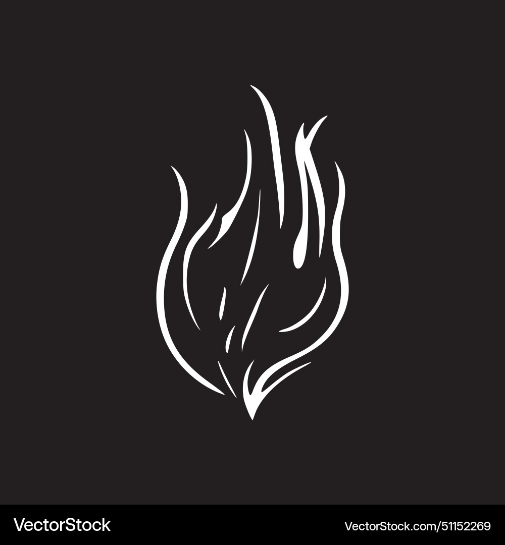 Fire - minimalist and simple silhouette Royalty Free Vector