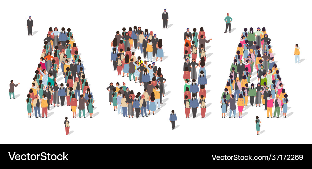 Crowd Gathering Word Vector Images (over 200)
