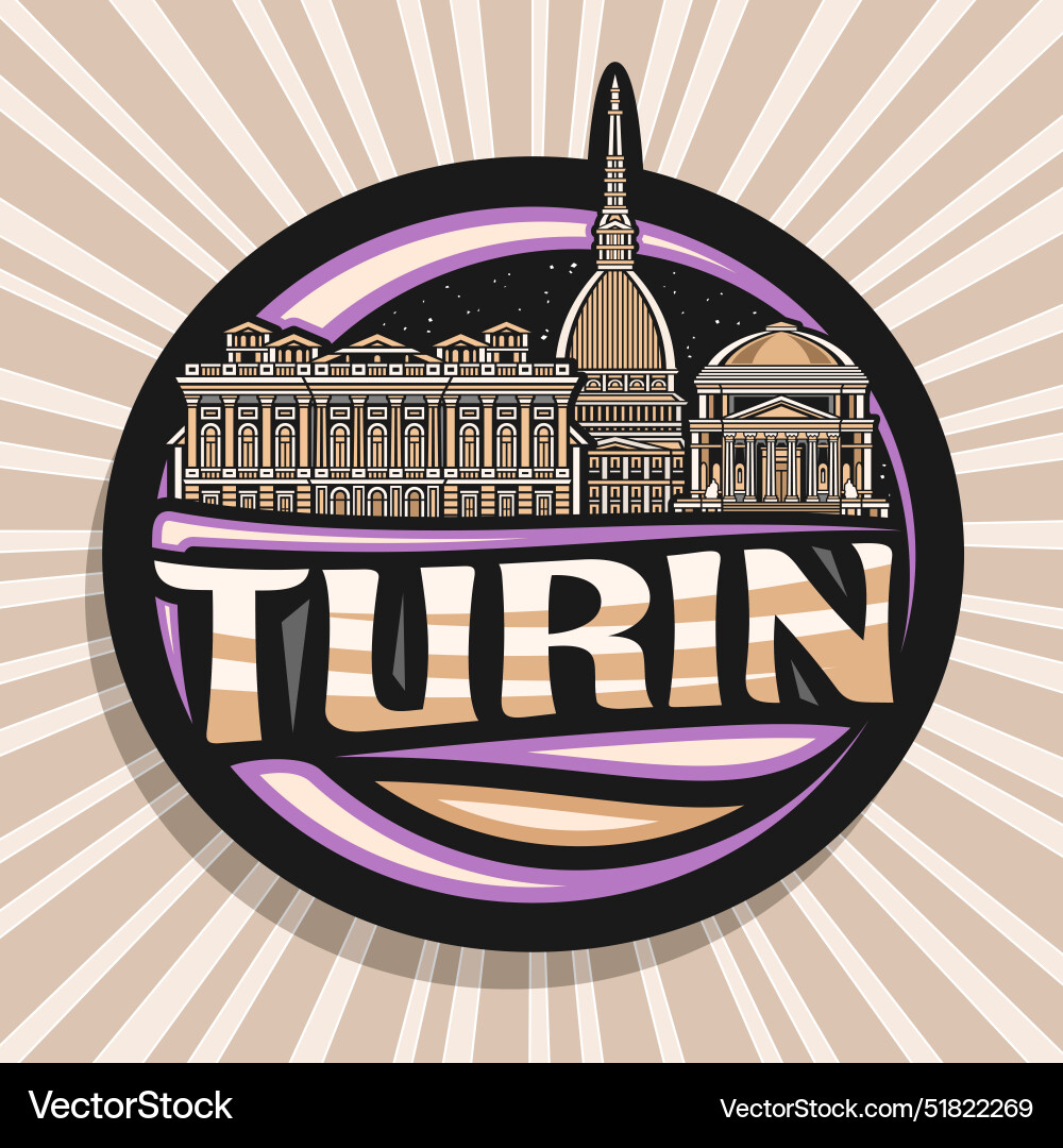 Logo for turin Royalty Free Vector Image - VectorStock