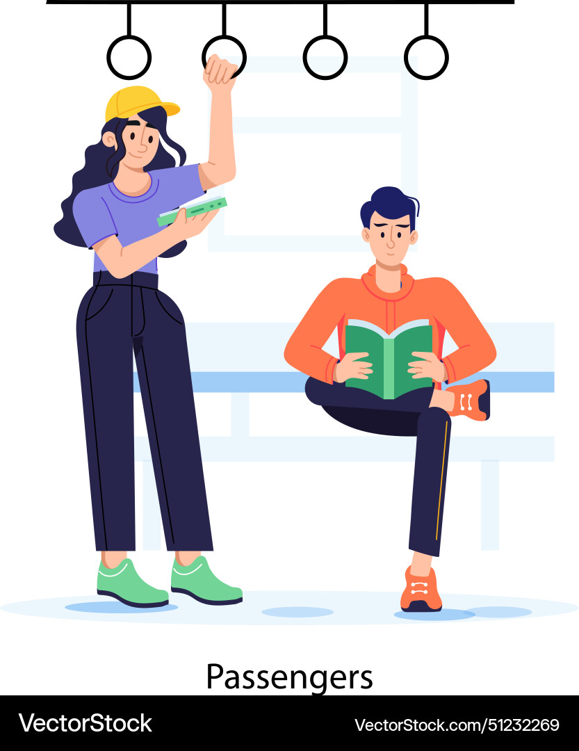 Passengers Royalty Free Vector Image - VectorStock