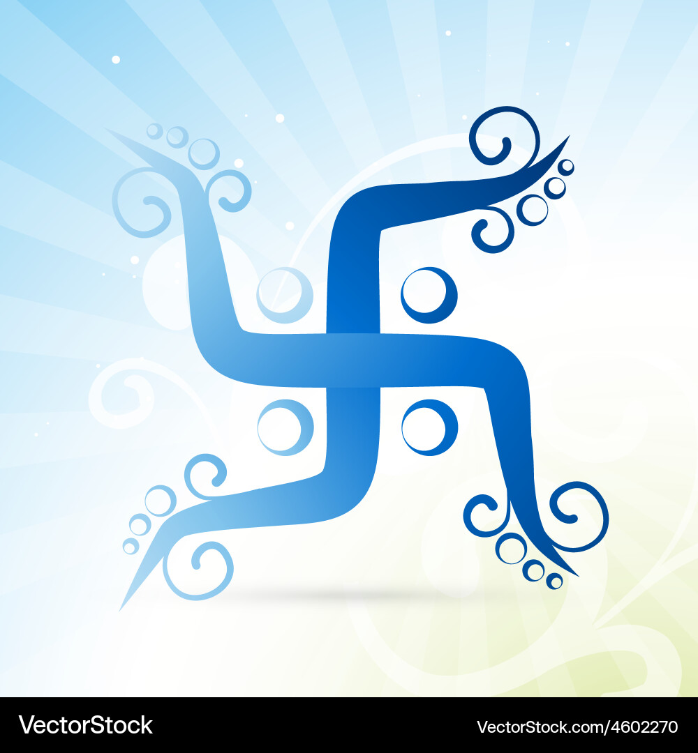 Artistic swastik symbol Royalty Free Vector Image