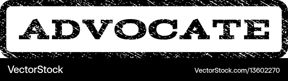 Grunge Advocate Stamp Royalty Free Vector Image