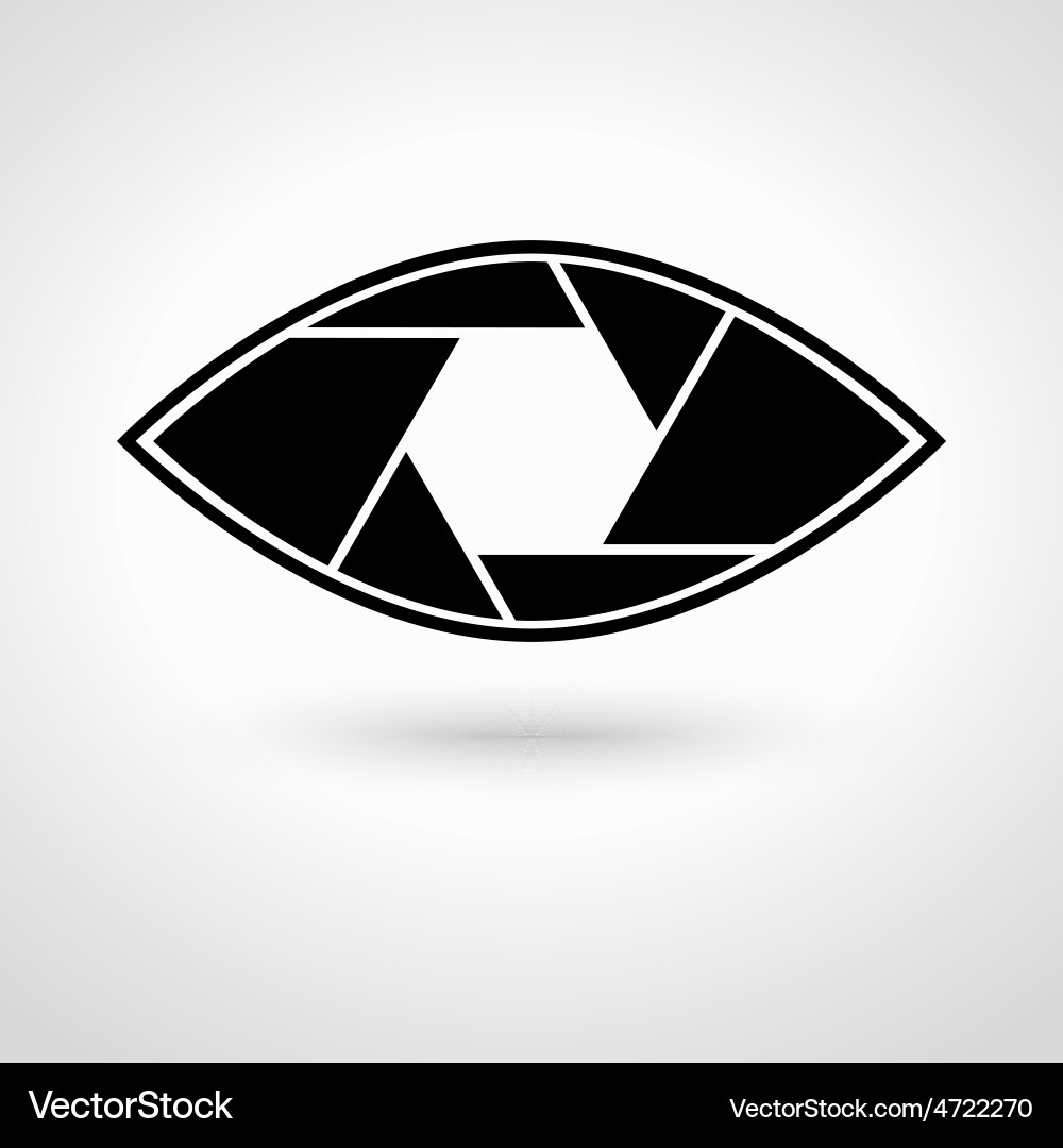 Shutter Eye Icon - Aperture Focus Royalty Free Vector Image
