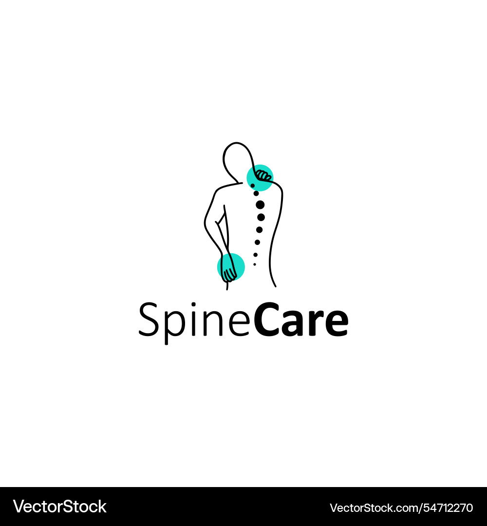 Spine care logo Royalty Free Vector Image - VectorStock