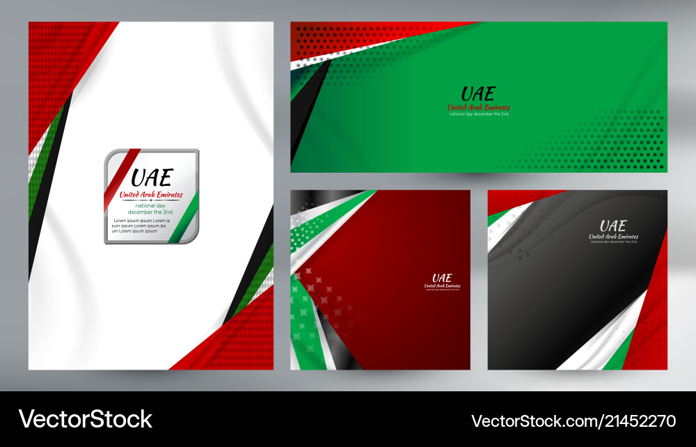 Uae banner template Royalty Free Vector Image - VectorStock