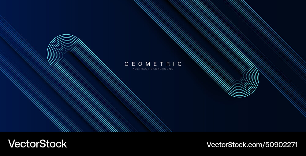 Abstract background with blue geometric rectangle Vector Image