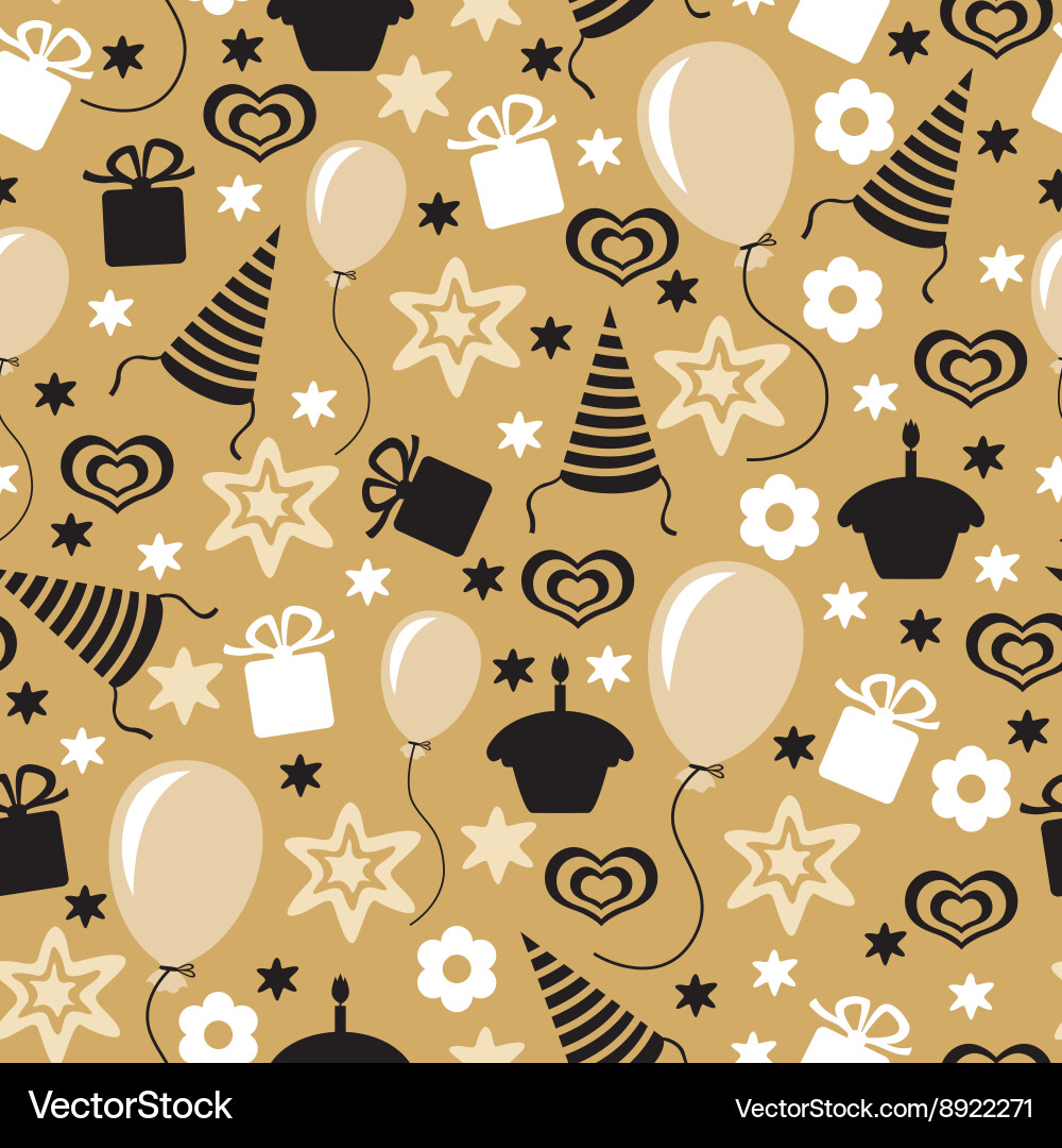 Birthday pattern Royalty Free Vector Image - VectorStock