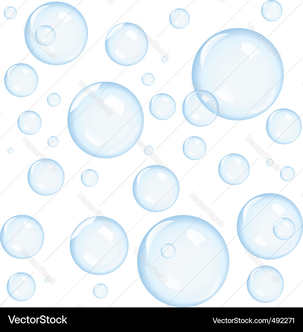 Blue Bubble Splash (492271) – Royalty-Free Vector | VectorStock