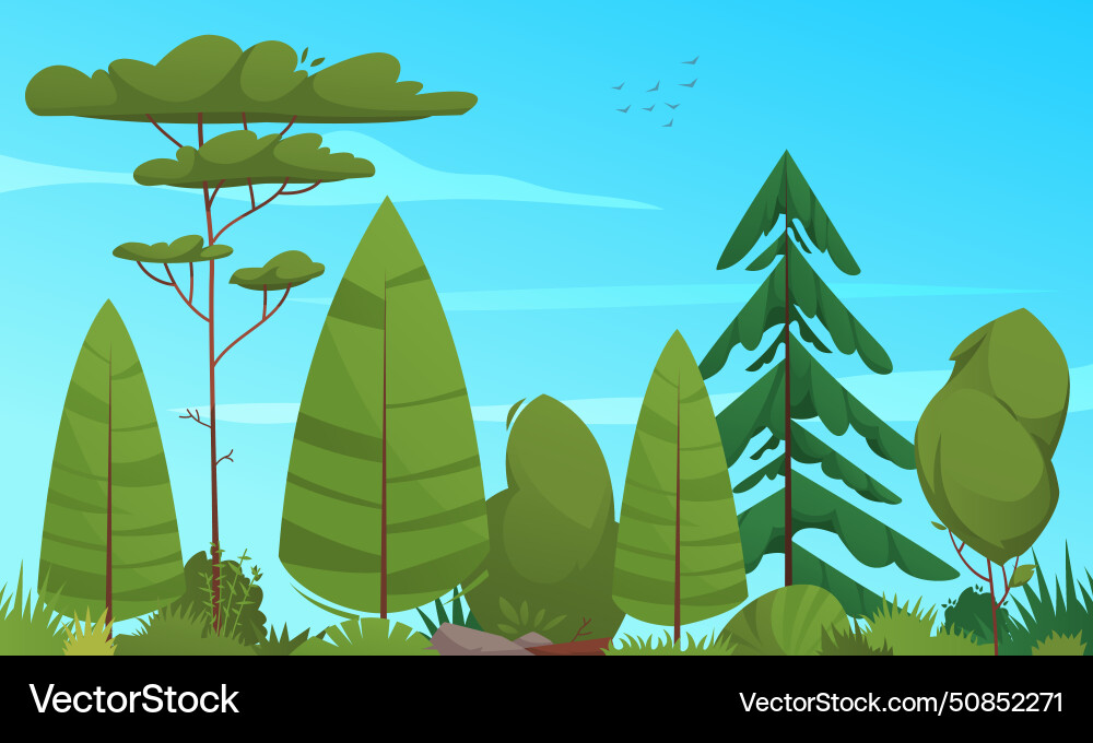 Ecosystem cartoon poster Royalty Free Vector Image