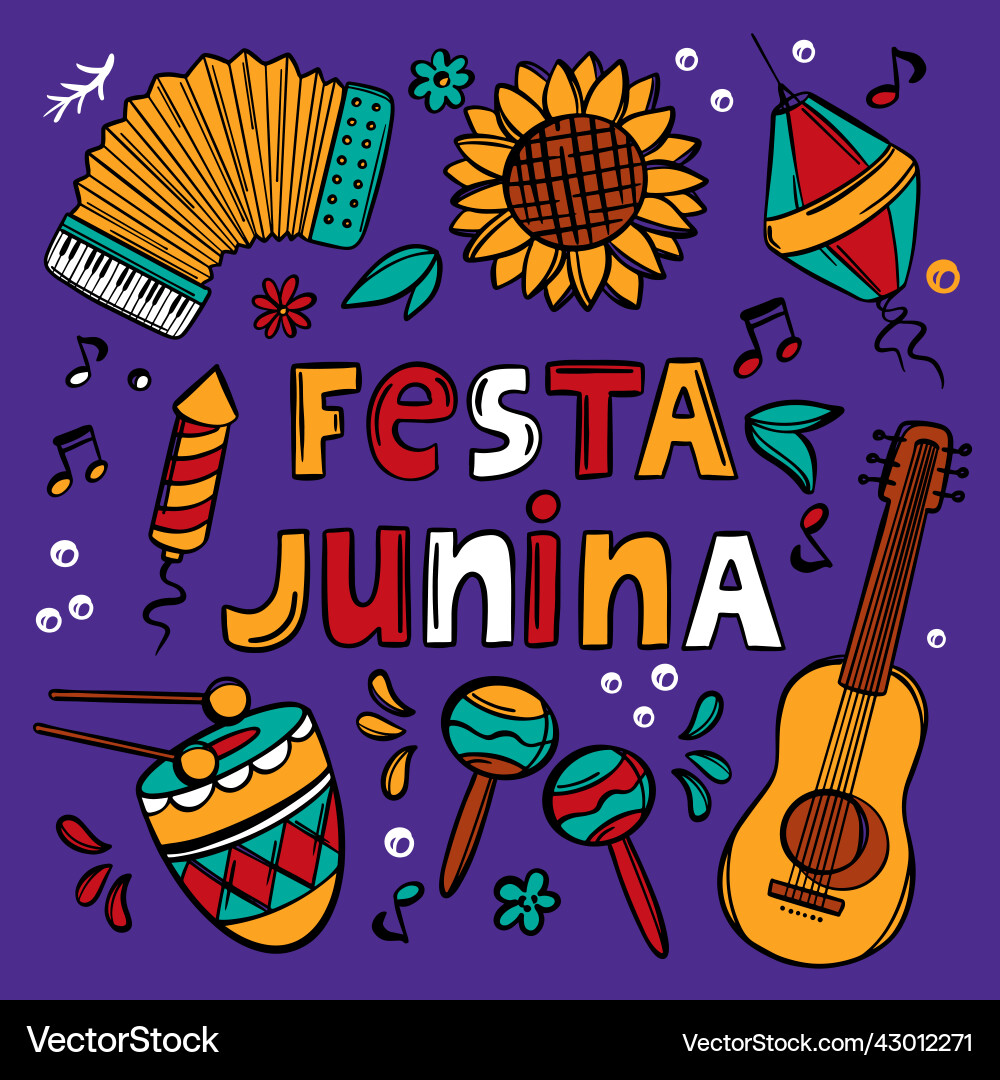 Festa junina symbol brazil holiday Royalty Free Vector Image