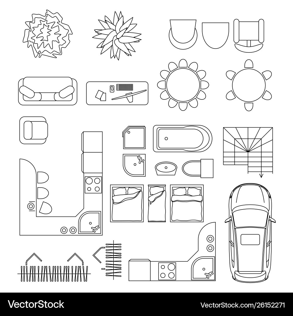 Floor Plan Icon Set Vector Images (over 3,200)
