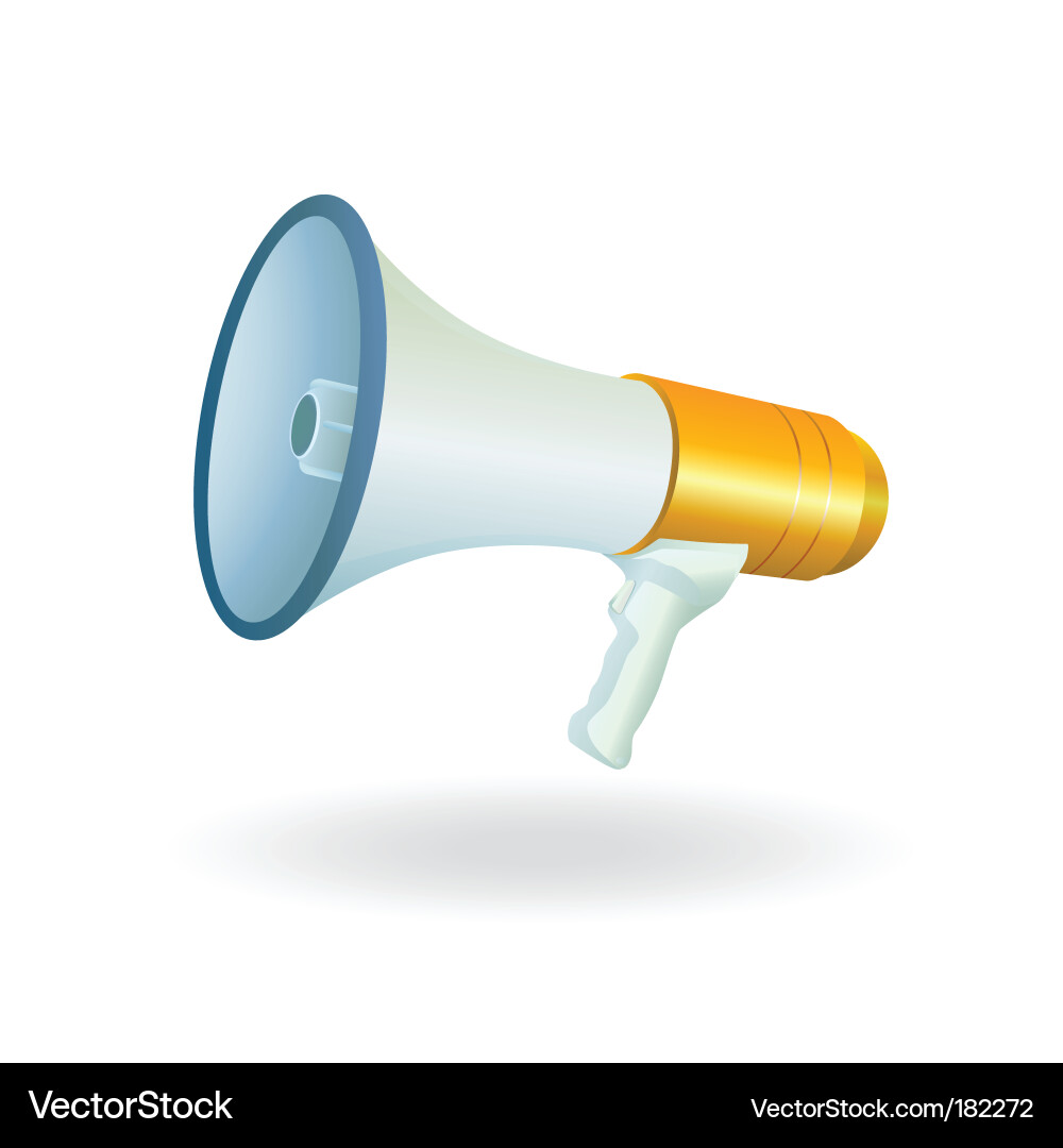 Bullhorn Royalty Free Vector Image - VectorStock