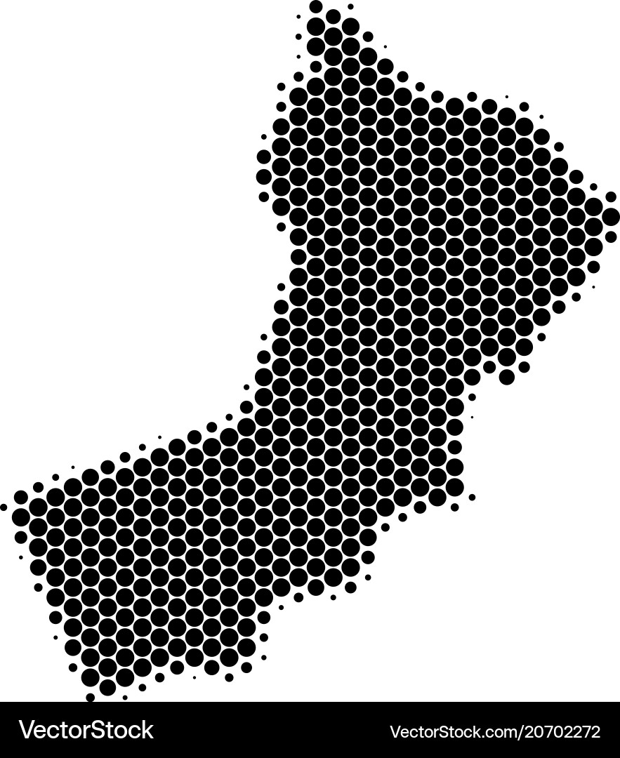 Dot halftone oman map Royalty Free Vector Image