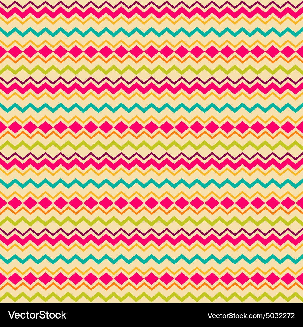 Ethnic Zigzag Tribal Pattern Royalty Free Vector Image