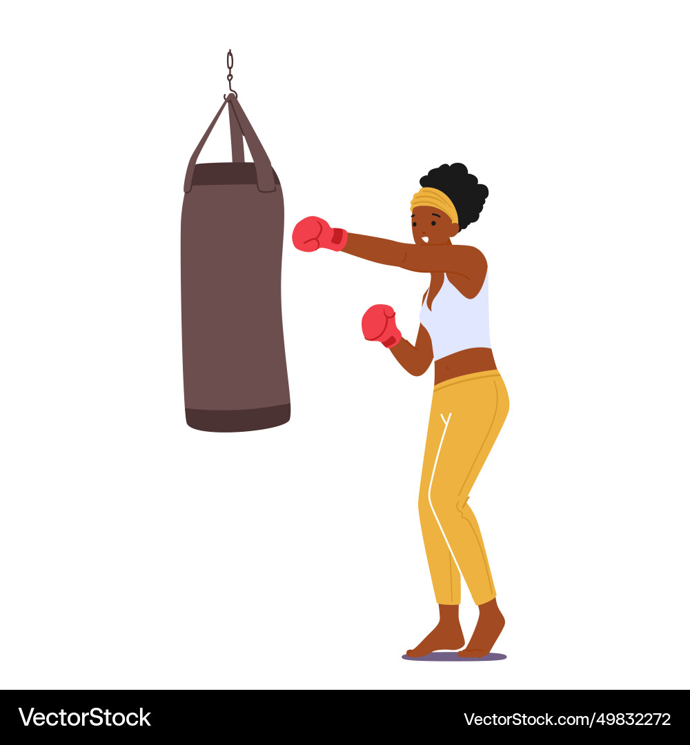 Bag Boxer Cartoon Punching Training Vector Images (over 760)