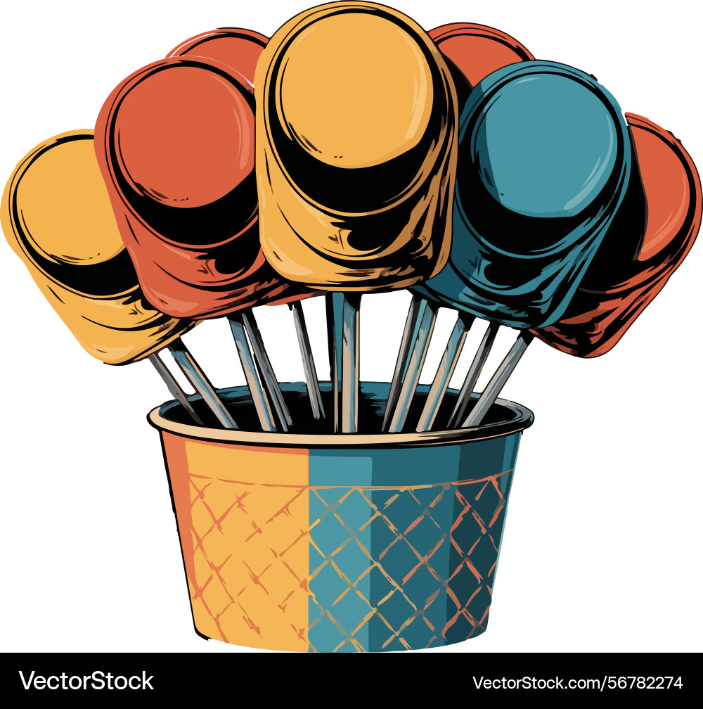 Cute pink drinks and cup sweet sticker smoothies Vector Image