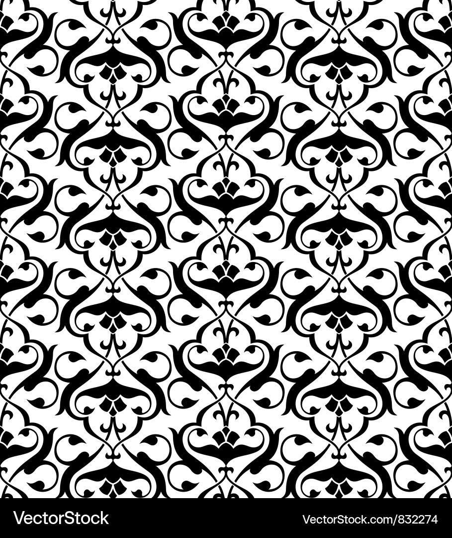 Seamless arabesque pattern Royalty Free Vector Image