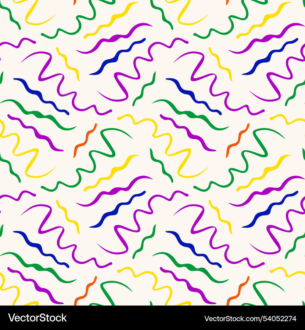 Seamless pattern with a simple abstract drawing Vector Image