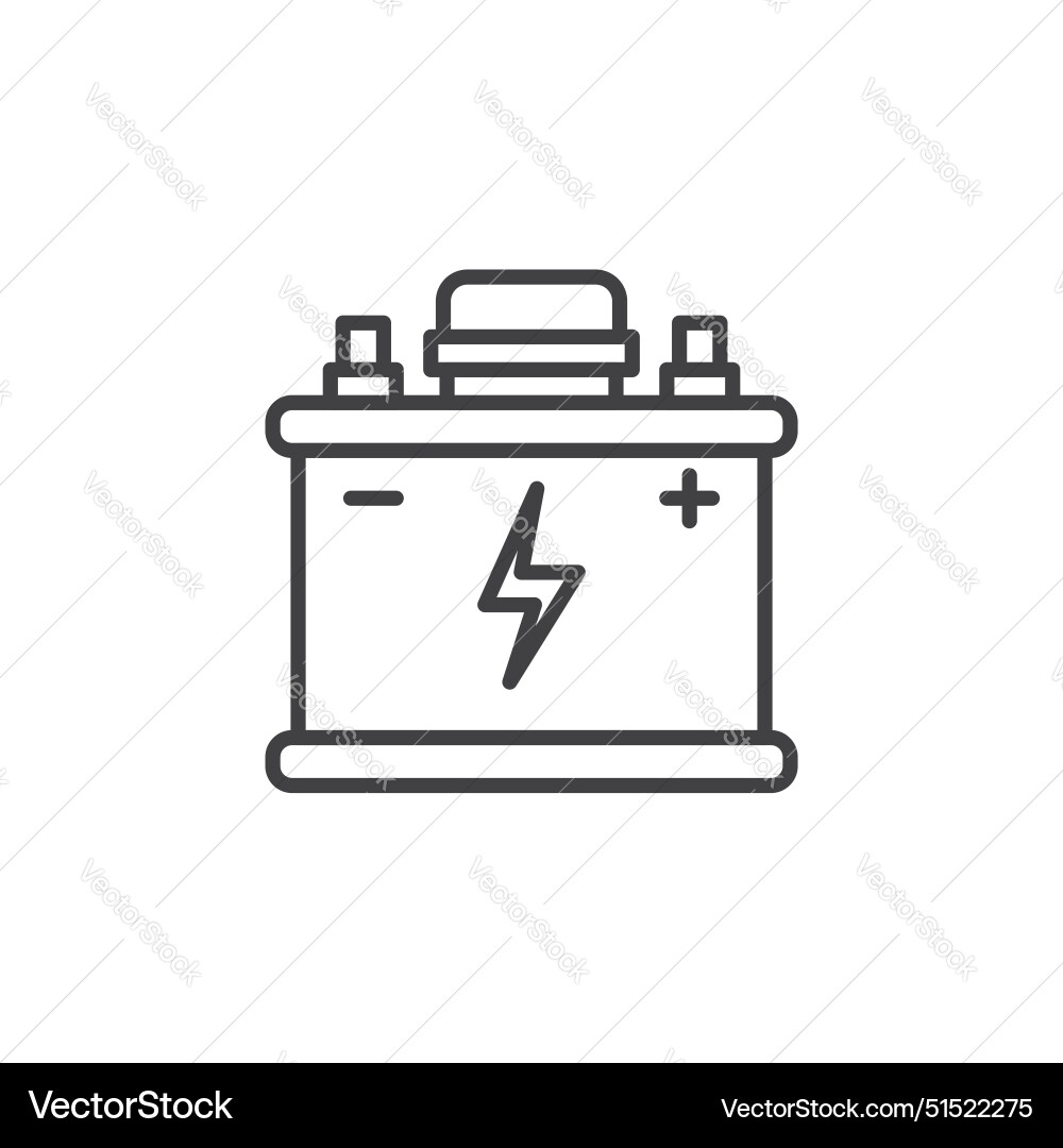 Car battery icon Royalty Free Vector Image - VectorStock