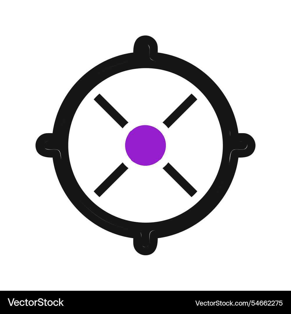 Target aim icon concept of accuracy focus Vector Image